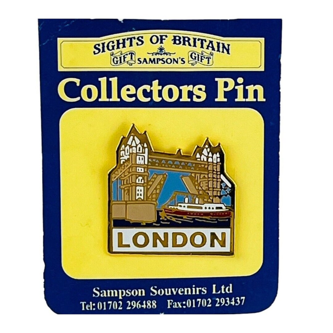 Vintage London England Tower Bridge Lapel Pin Travel Souvenir Gift ...