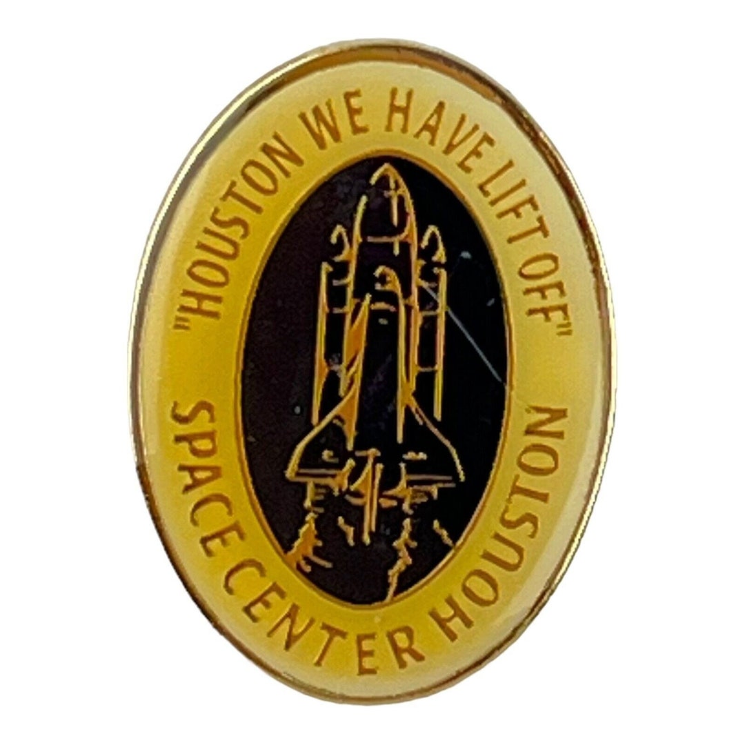 Vintage Houston We Have Lift off Lapel Hat Pin NASA Space Center ...