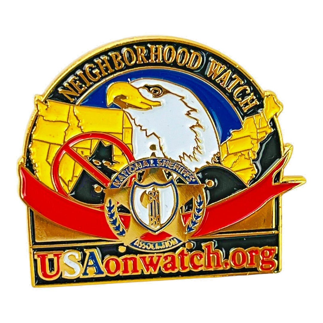 Vintage Neighborhood Watch Lapel Pin National Sheriffs Association ...