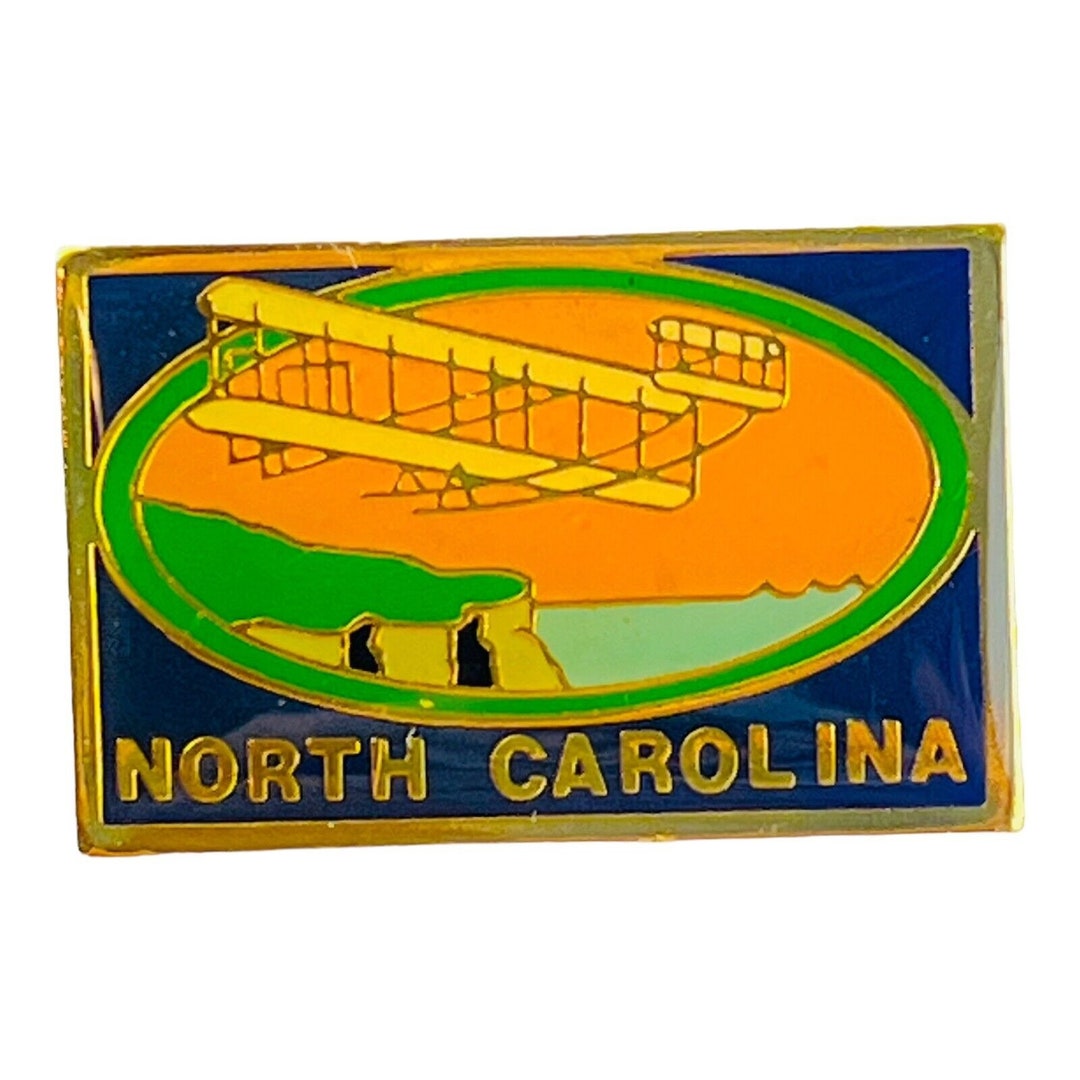 Vintage North Carolina First in Flight Lapel Hat Pin Travel Souvenir ...