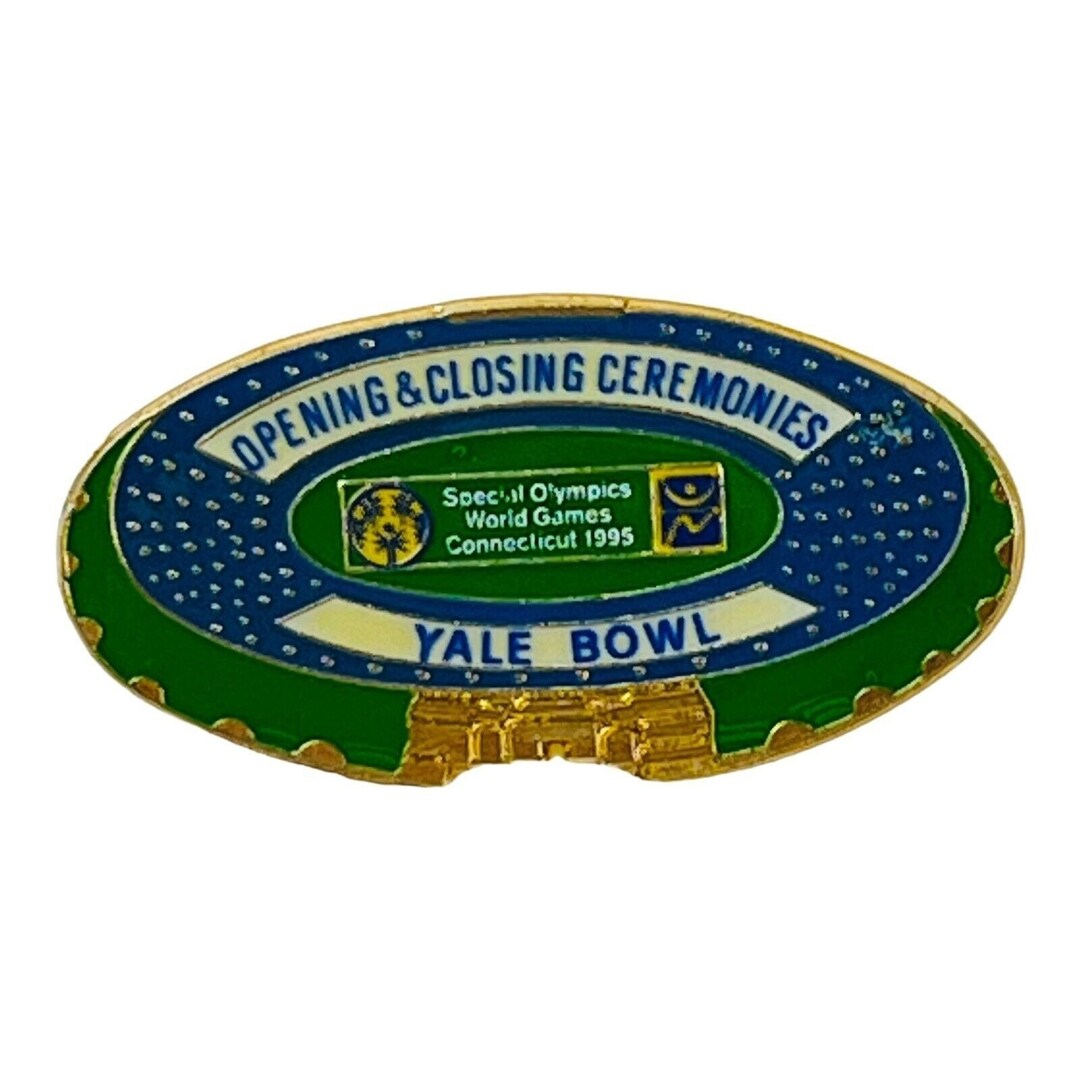 Vintage Special Olympics 1995 Yale Bowl Lapel Hat Pin Connecticut ...