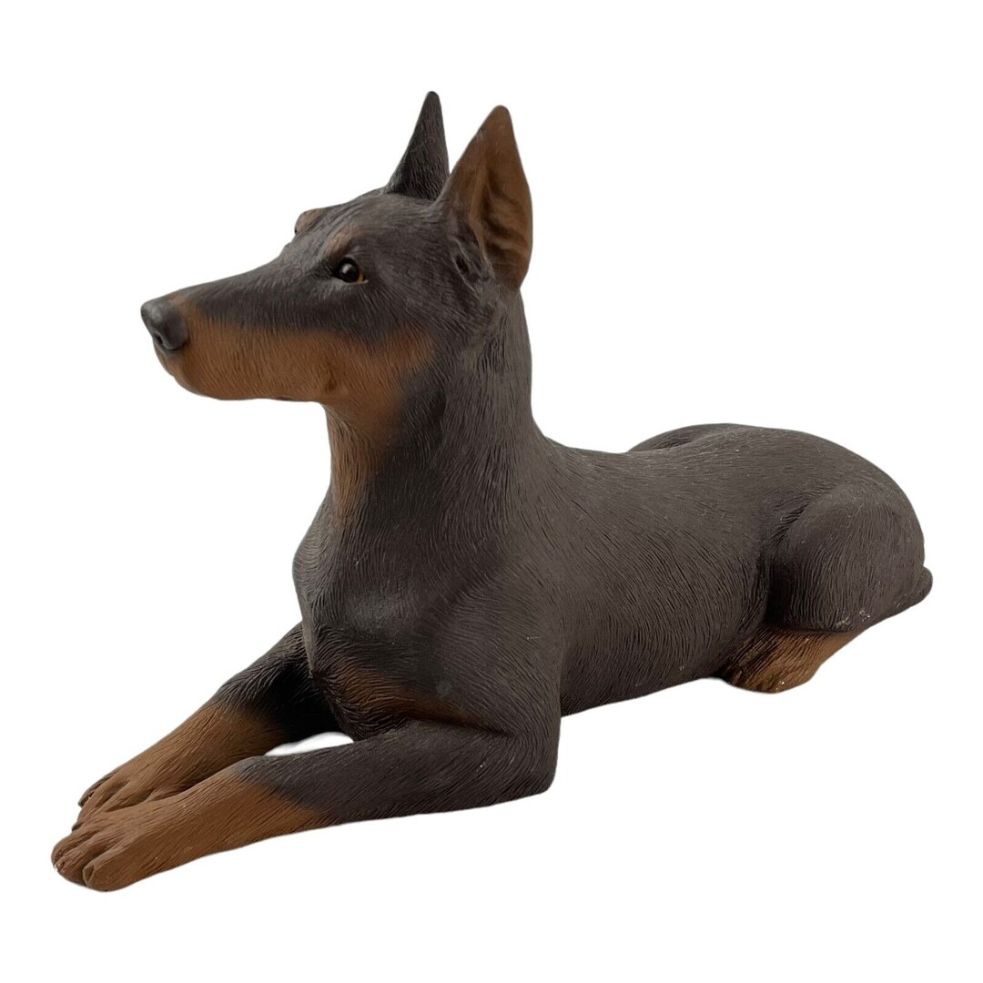 Sandicast Doberman Dog Sculpture Figurine Large 10.5 Inch Vintage 1985 ...