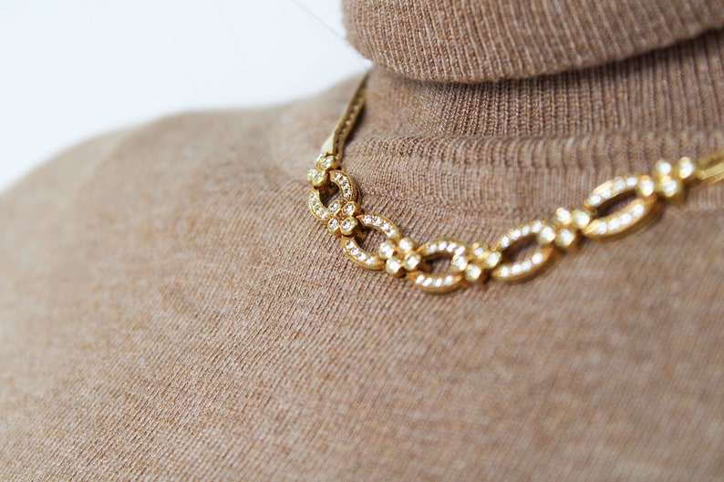 Pre-loved 18ct Gold Diamond Necklace Chain | Etsy