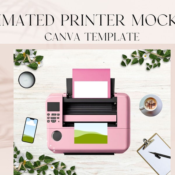 Canva Printer Mockup - Etsy