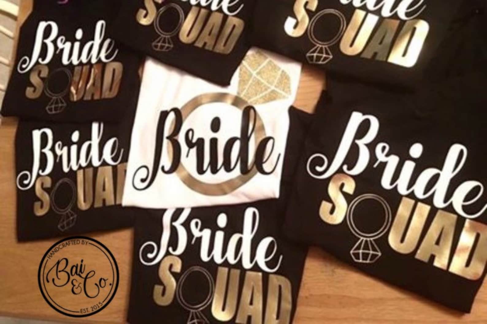 Bride Squad Shirts Bridal Party Bridal Party Shirts Squad Etsy