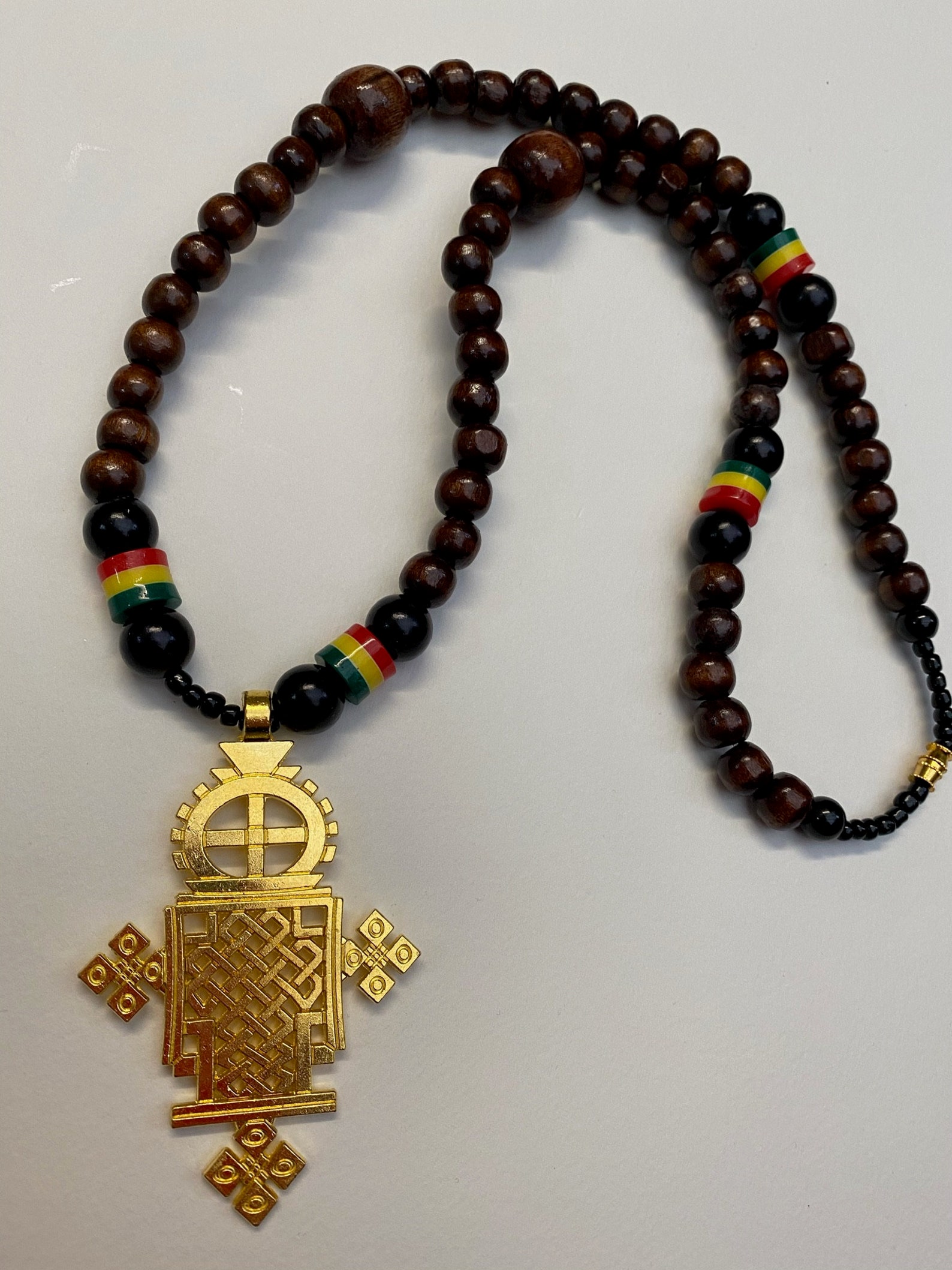 Modern orthodox Ethiopian lalibela Rastafari necklace | Etsy
