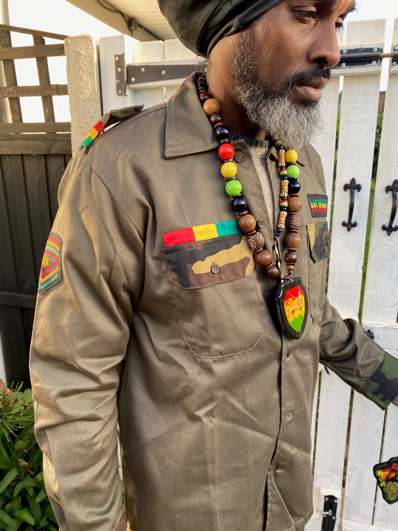 Rastaman Olive Khaki Suit Rasta Jacket and Trousers Gideon - Etsy UK