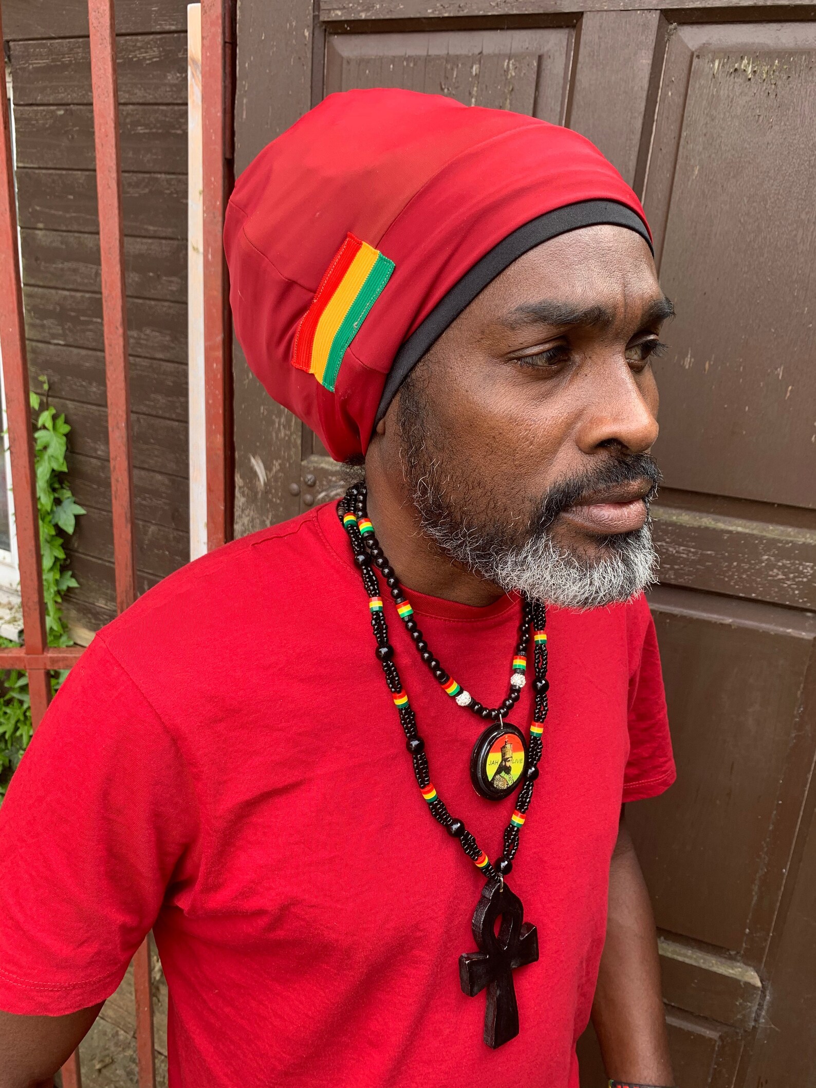 Dark Red Rasta Tam Bobo Turban Nyabinghi Turban Red Rasta - Etsy