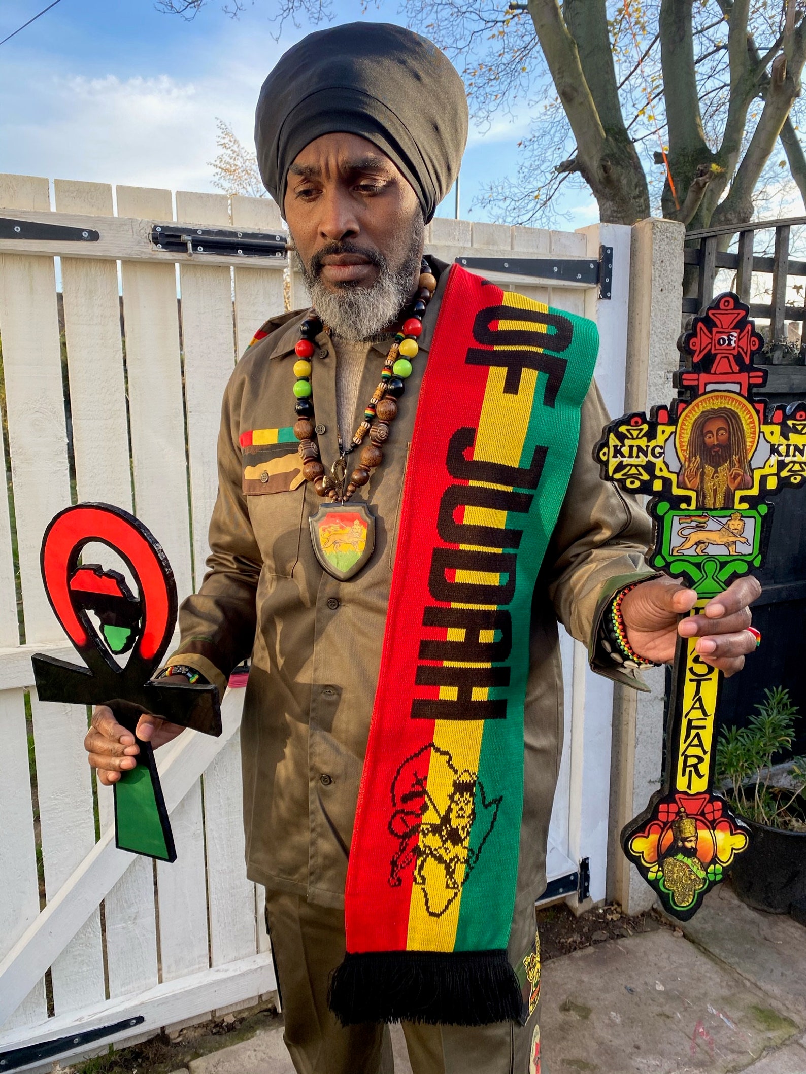 Rastaman Olive Khaki Suit Rasta Jacket and Trousers Gideon - Etsy UK