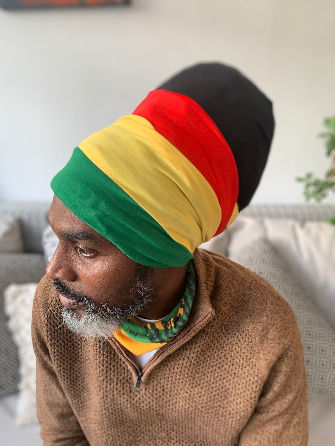 Original Rasta Colours Turban Rastaman Turban Red Yellow Green ...