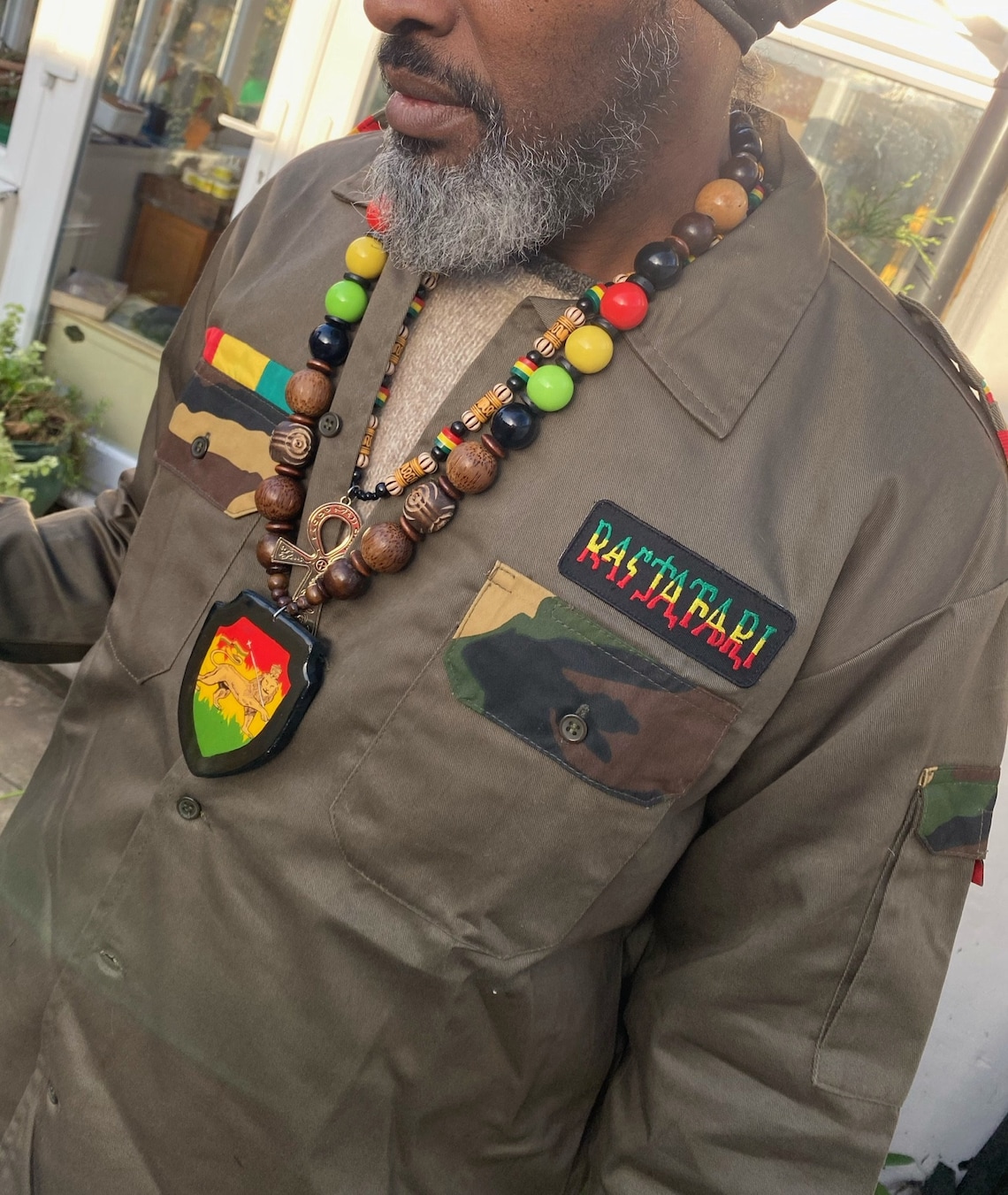 Rastaman Olive Khaki Suit Rasta Jacket and Trousers Gideon - Etsy UK