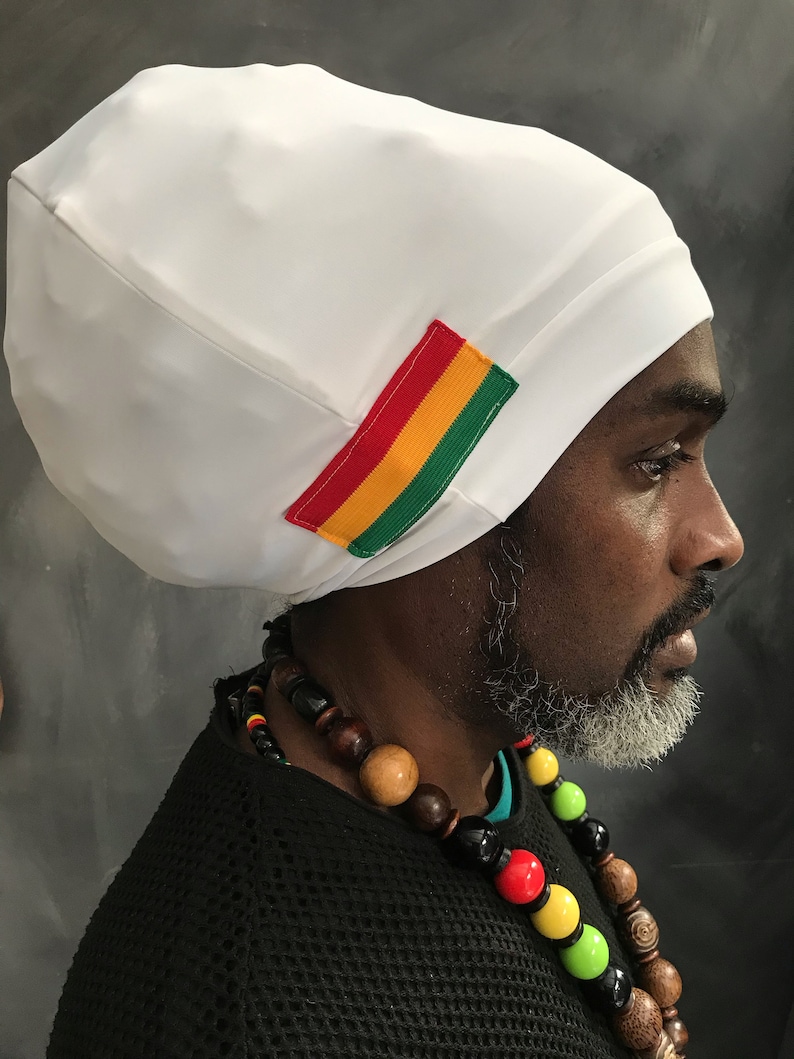 White Rasta Hat Rasta Turban Rasta Man Headwrap Nyabinghi Turban Pull ...