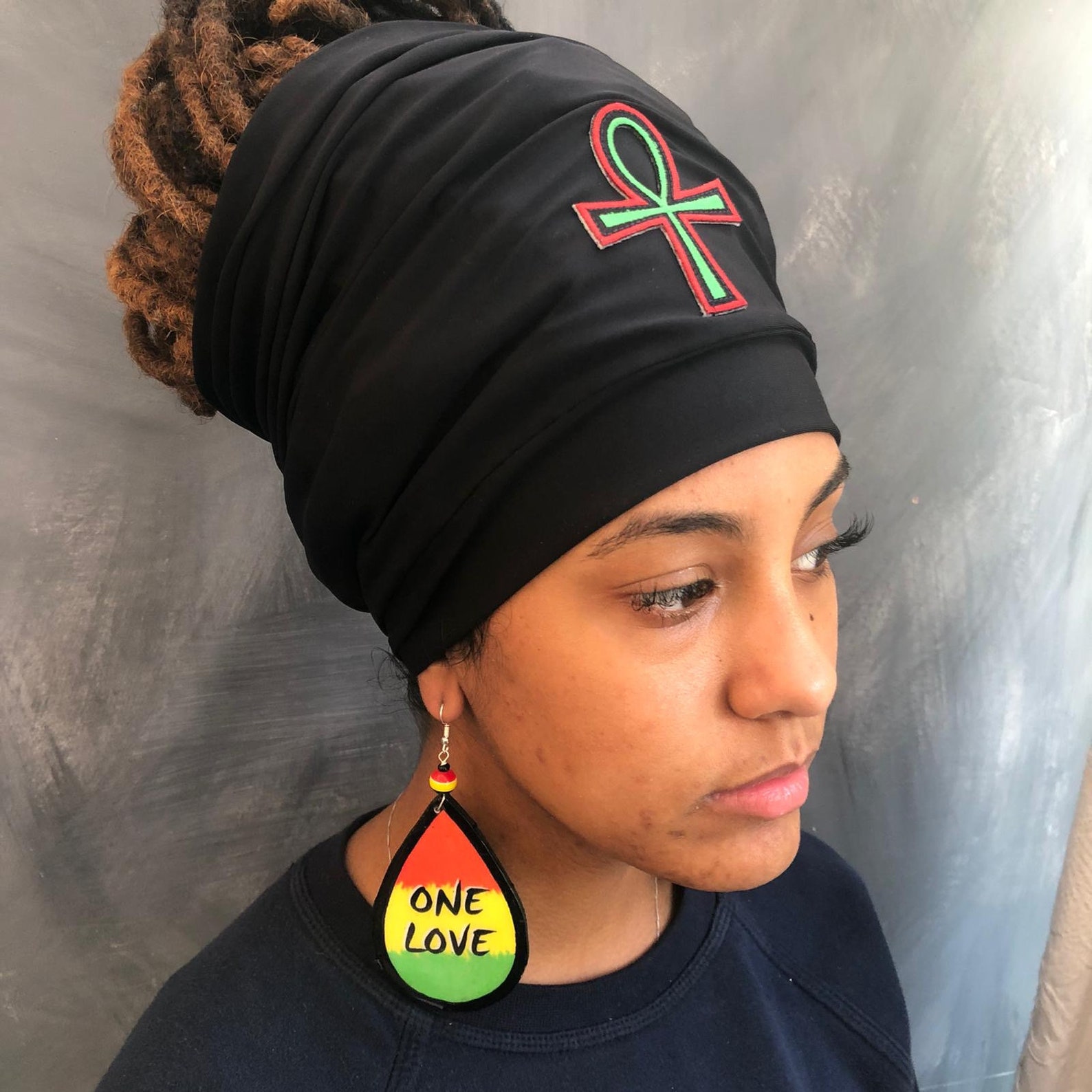 Ankh Headband Rasta Headband,locs Hugger African Headband Supportive ...