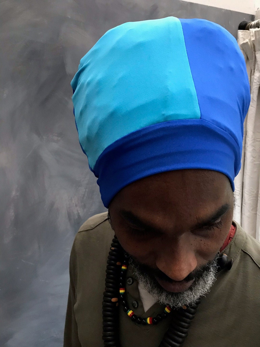 Ska 2 Tone Blues Rasta Tam Bobo Turban Nyabinghi Turban Blue - Etsy