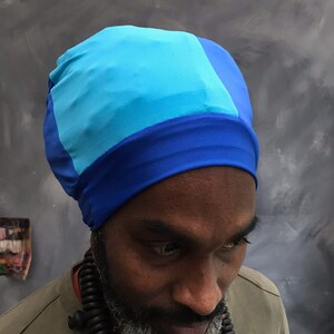 Ska 2 Tone Blues Rasta Tam Bobo Turban Nyabinghi Turban Blue Rasta Headwrap - Etsy