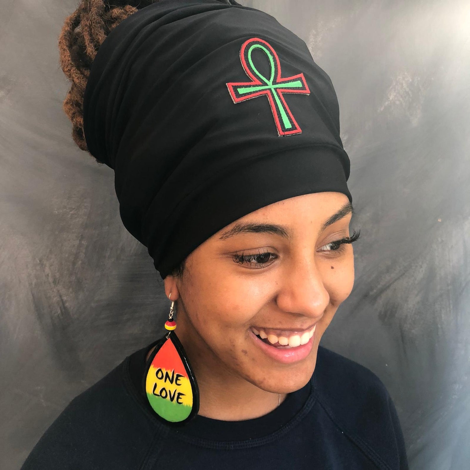 Ankh Headband Rasta Headband,locs Hugger African Headband Supportive ...