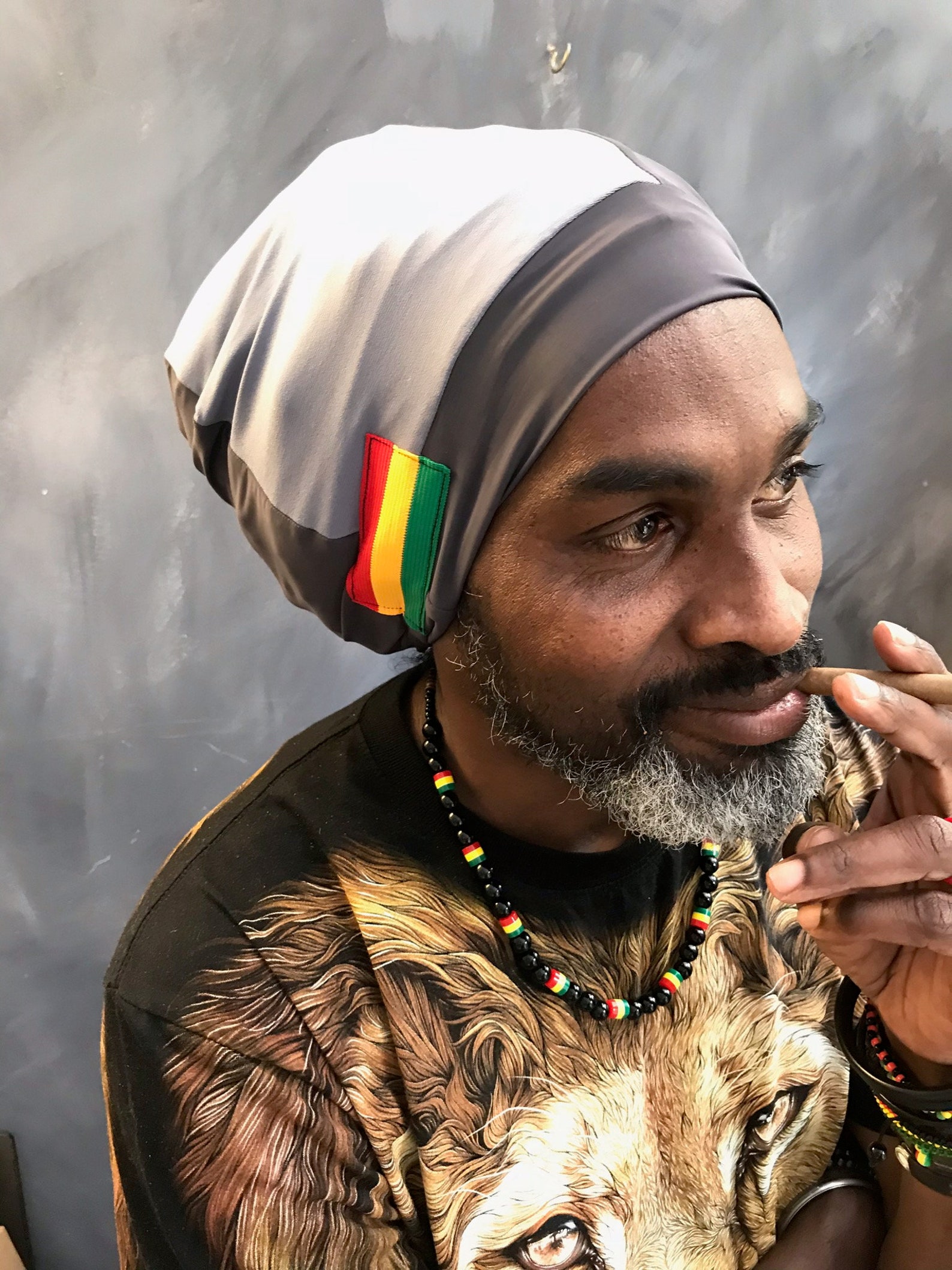 Ska 2 tone grey Rasta tam bobo turban nyabinghi turban grey | Etsy