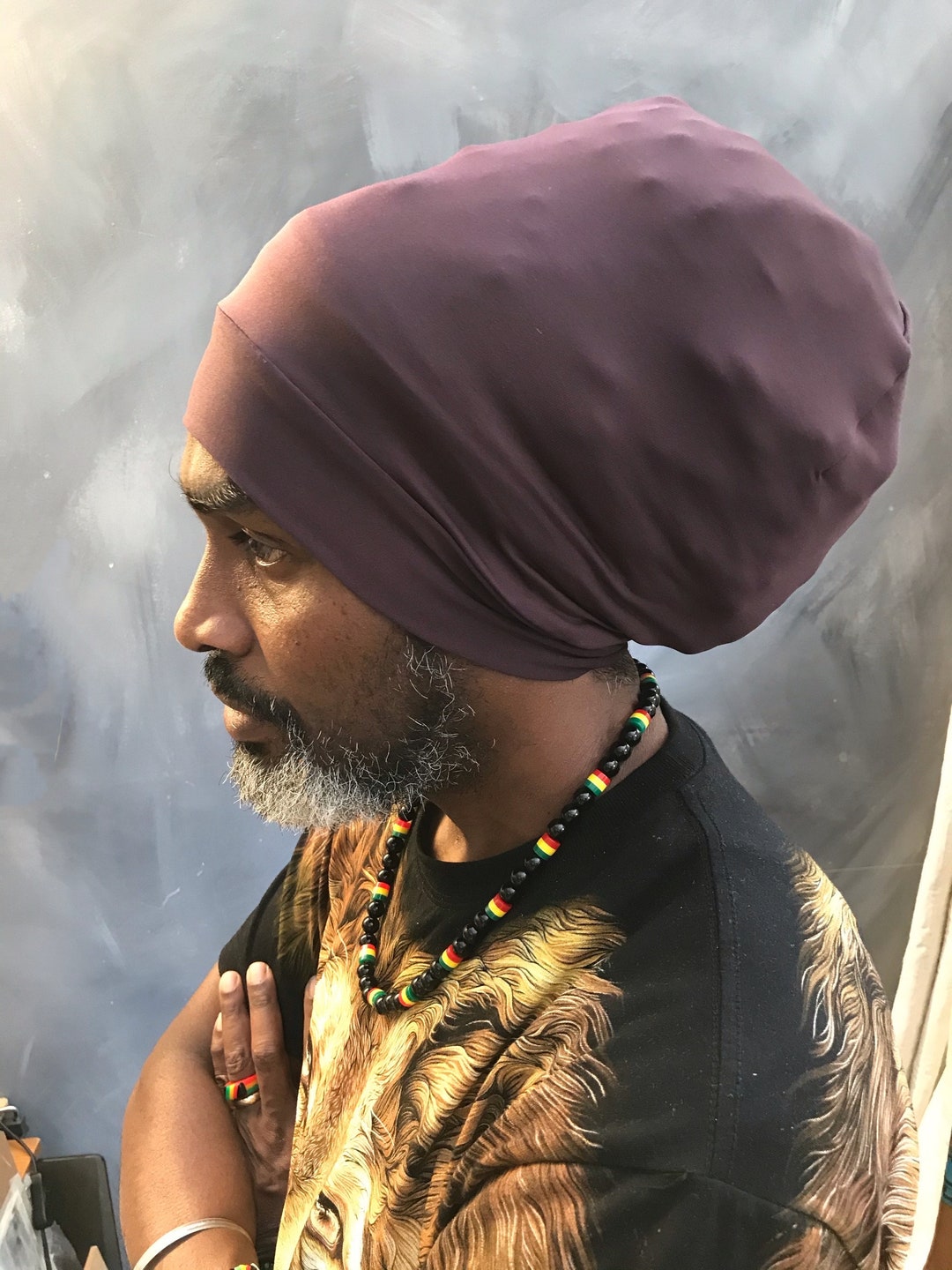 Dark Brown Rasta Hat Rasta Turban Brown Rasta Man Headwrap Nyabinghi ...