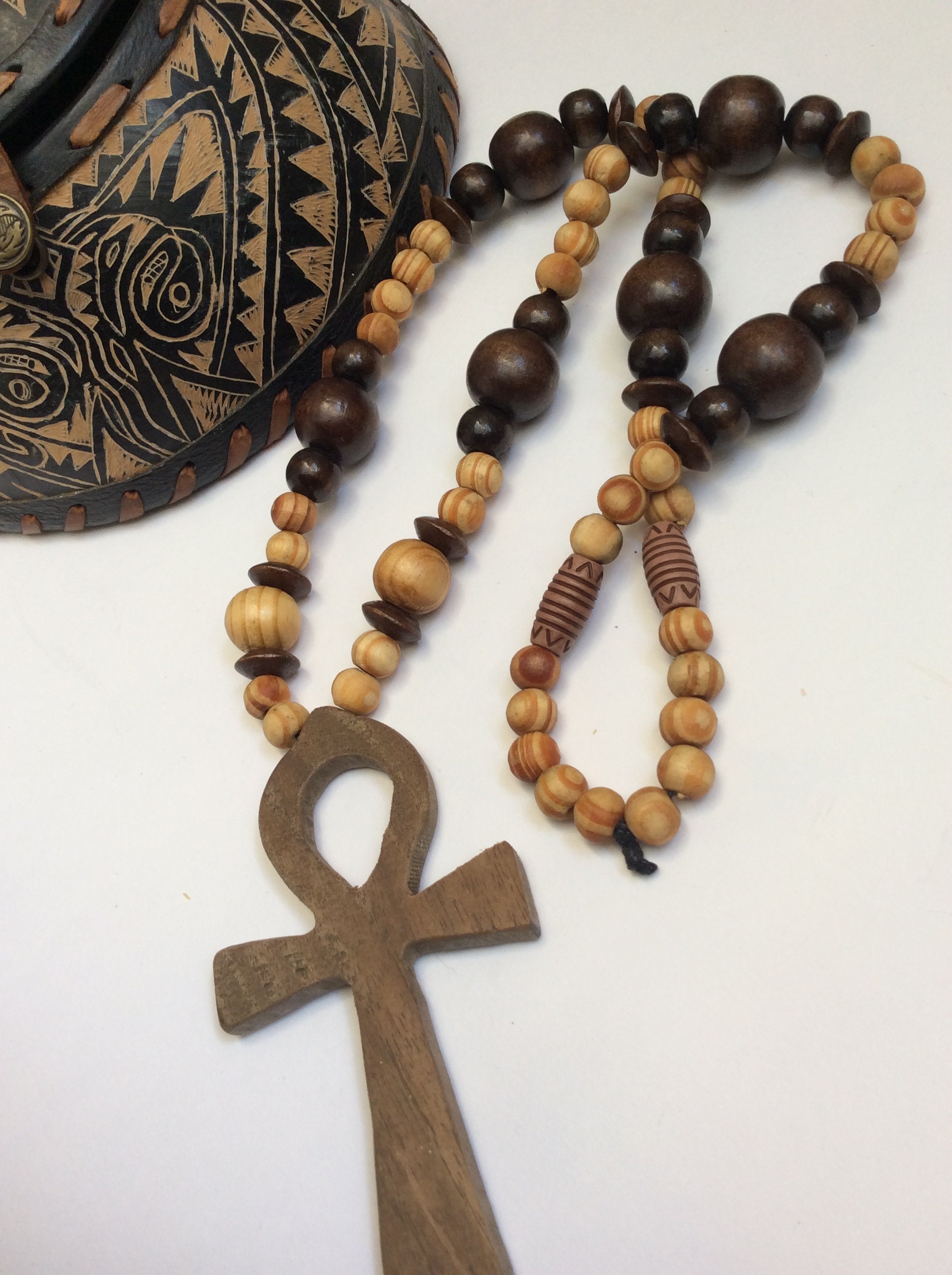 Medium Size Ankh With Frankincense Wooden Ankh Necklace With - Etsy Ireland