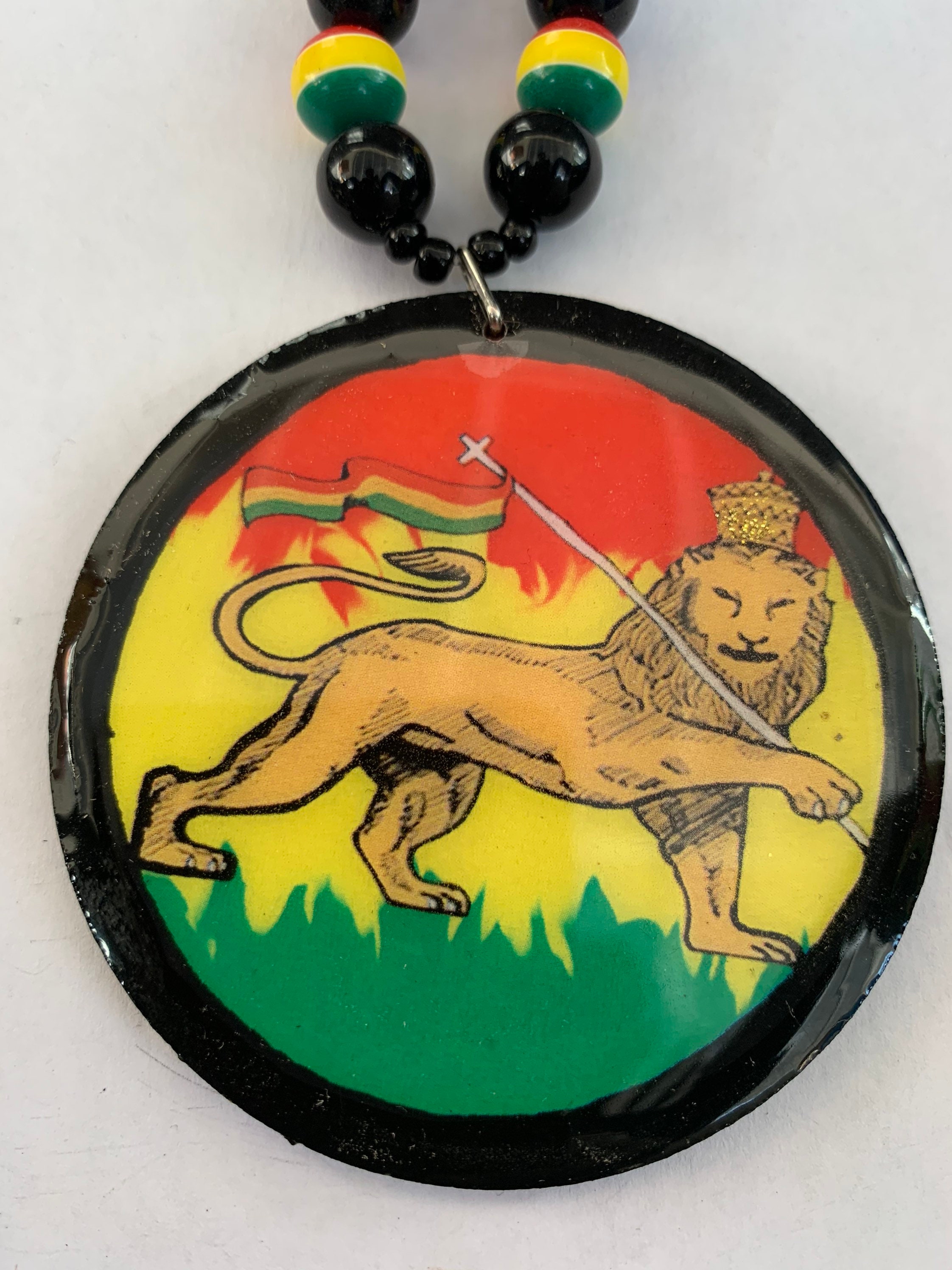 Lion of Judah Rastafari Blessings Necklace - Etsy