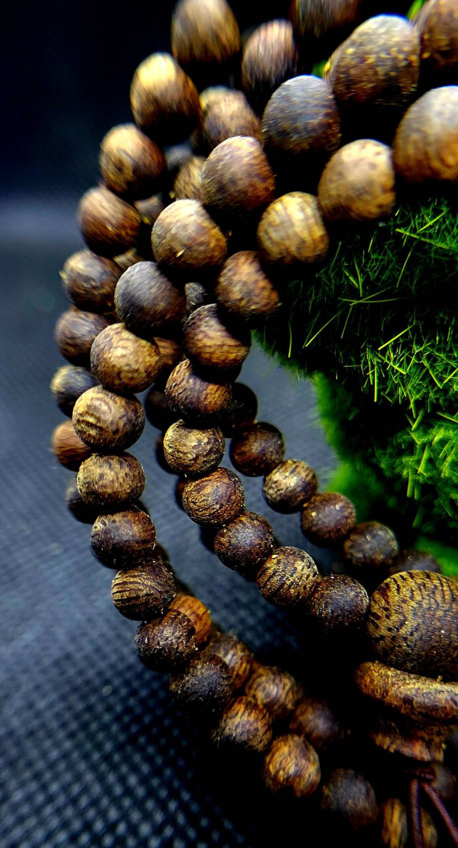 Full Sinking Green Kynam Agarwood Bracelet 216 Mala From Nha Trang ...