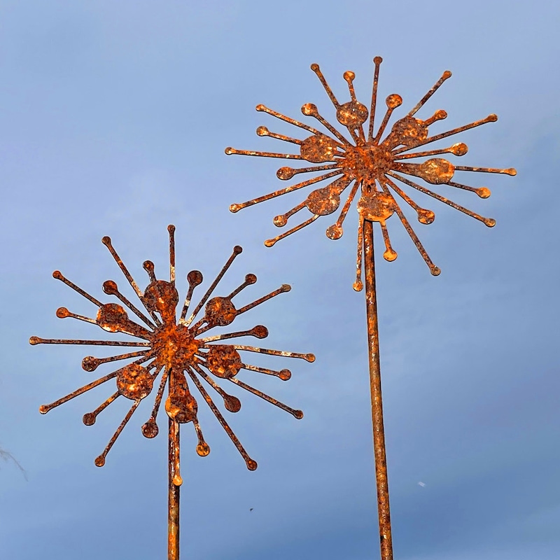 Rusty Garden Ornaments - Etsy UK