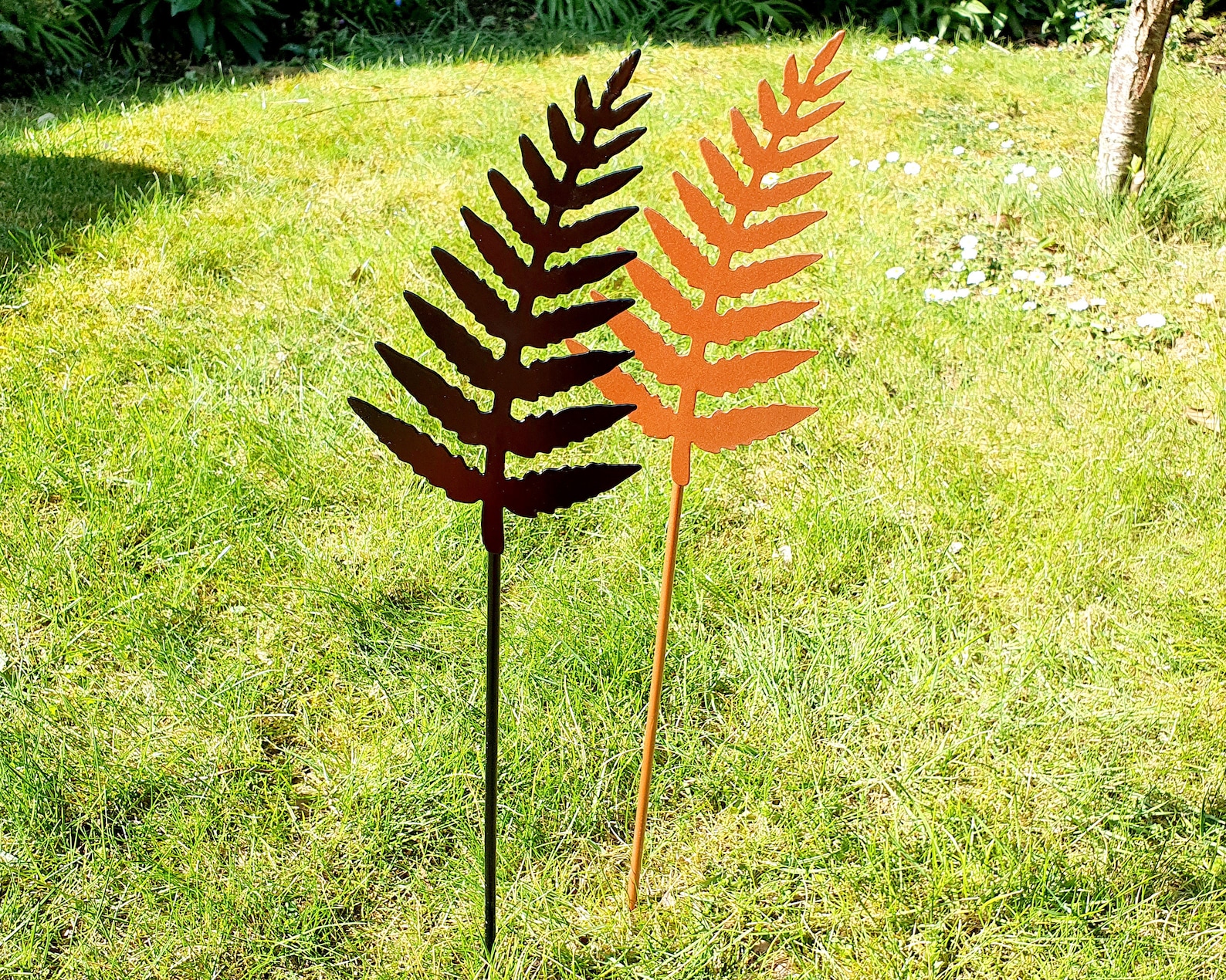 Metal Fern Garden Stake - Metal Fern Stake, Decorative Garden Stake ...