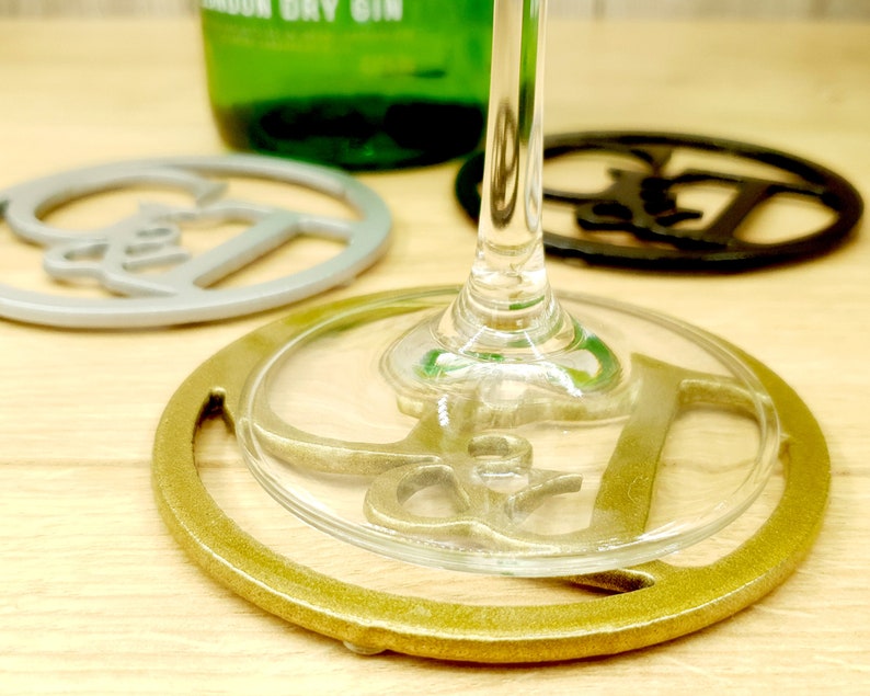 Gin and Tonic Coasters - Gin Coaster, Metal Coaster, Gin Lovers, G & T ...