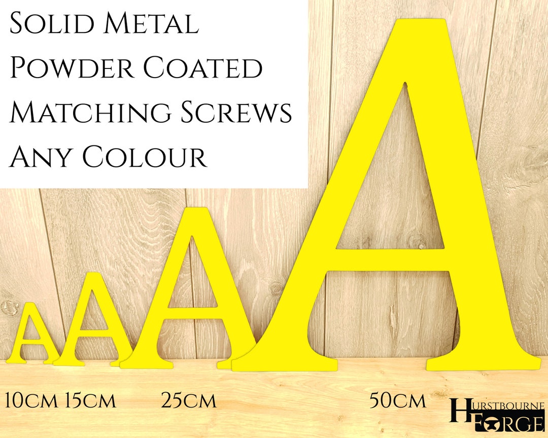 Yellow Metal Letters - Sign Letters and Numbers, Large Letters, Wedding ...