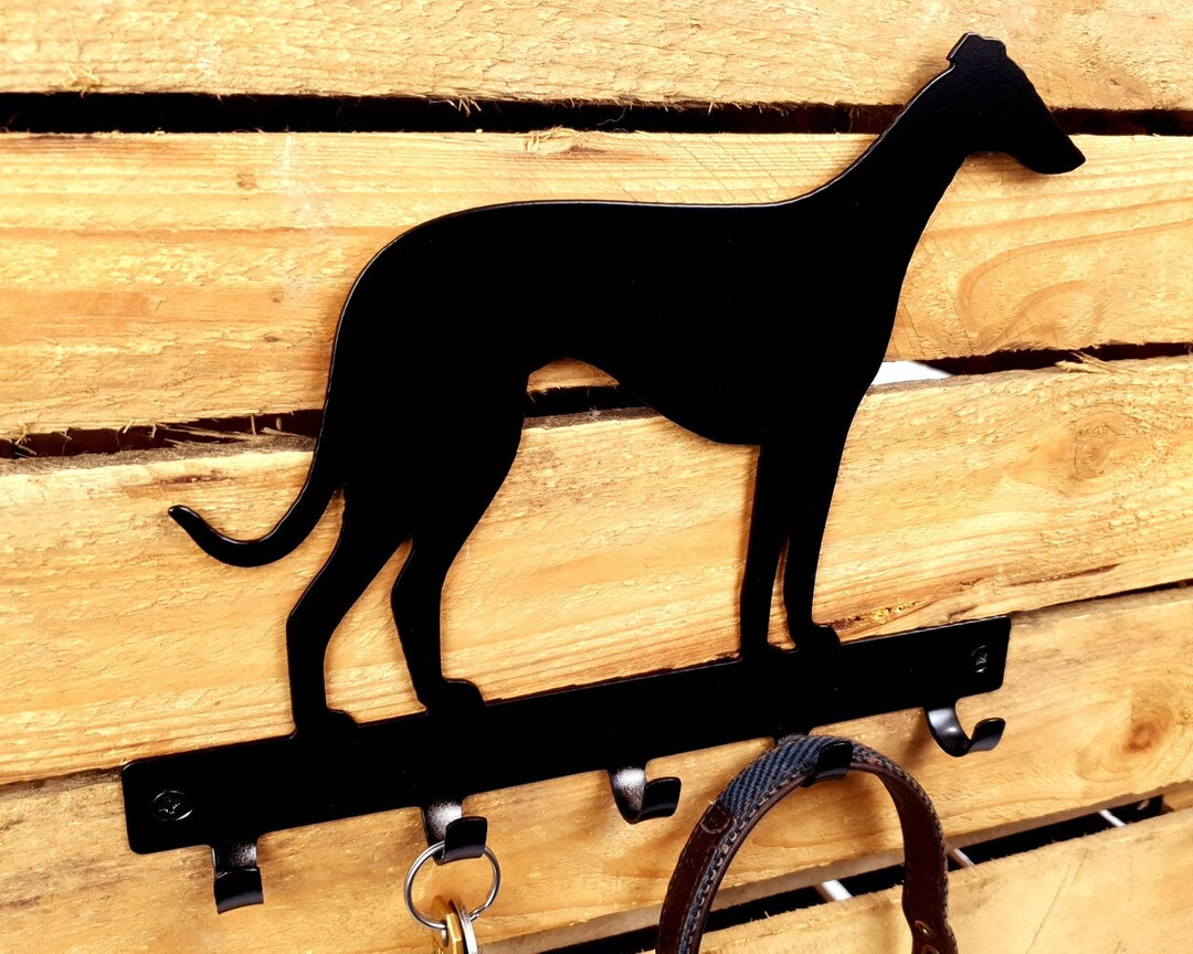Whippet Dog Key Rack - Metal Key Hook, Whippet Gift, Dog Key Holder ...