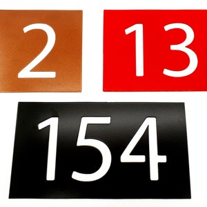 Double Number House Sign - Metal House Sign, House Number Plaque, 2 ...