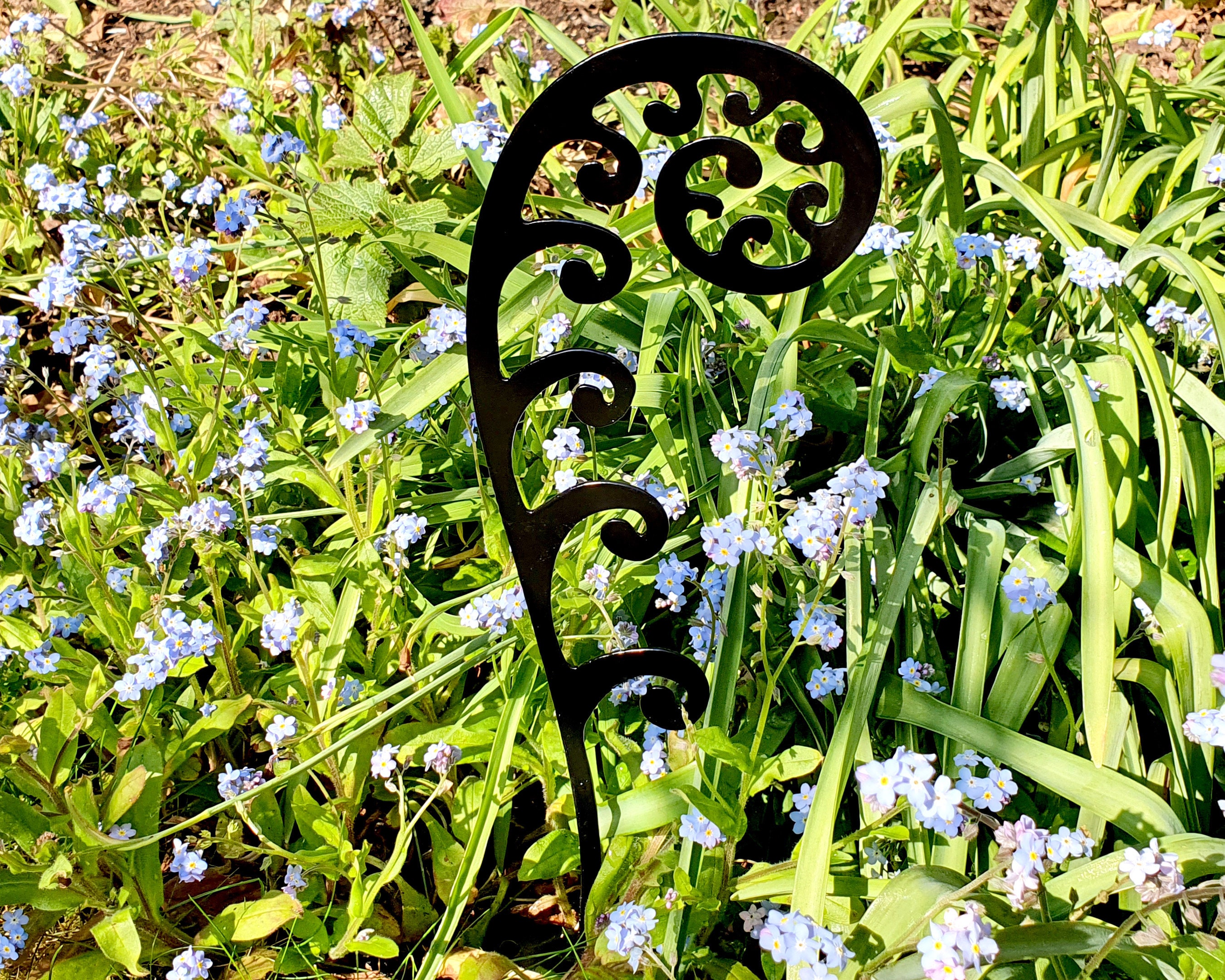 Metal Fern Fiddlehead Sculpture Metal Fern Frond Rustic | Etsy