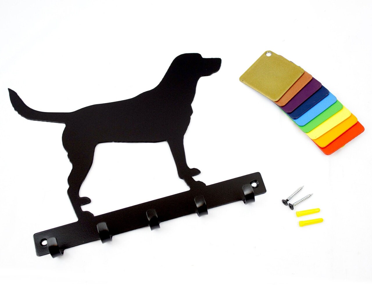 Labrador Dog Key Rack - Metal Key Hook, Labrador Gift, Dog Key Holder ...