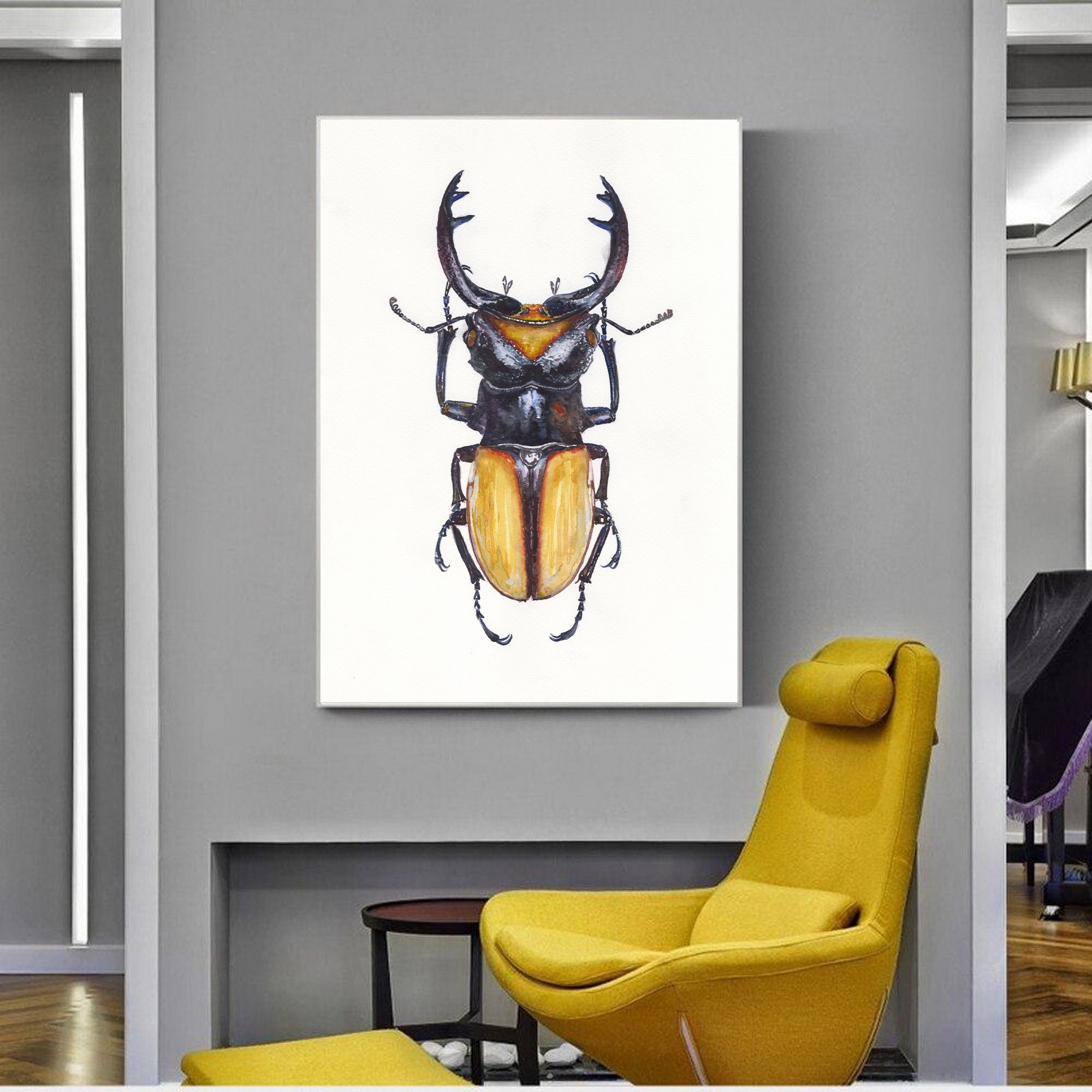 Insect Art Print. Watercolor Bug. Insect Wall Decor. Insect - Etsy