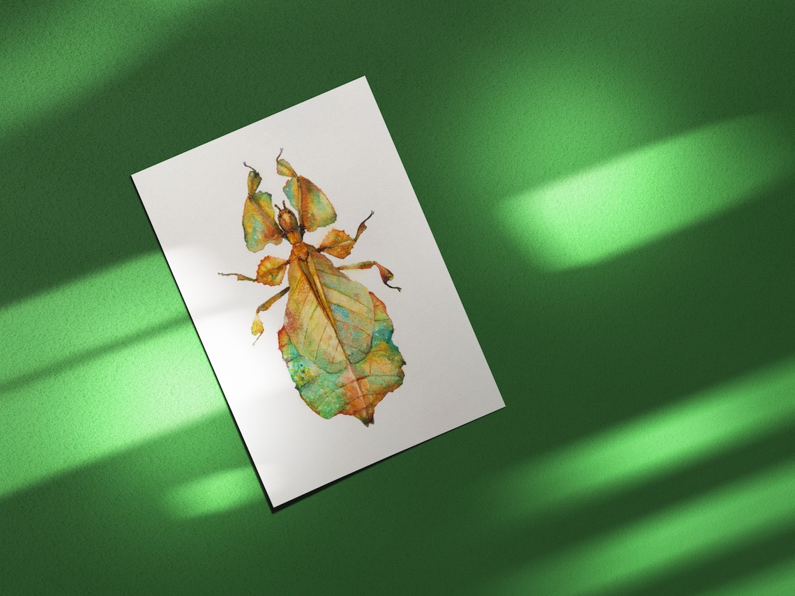 Insect Art Print. Watercolor Bug. Large Insect Wall Decor. | Etsy