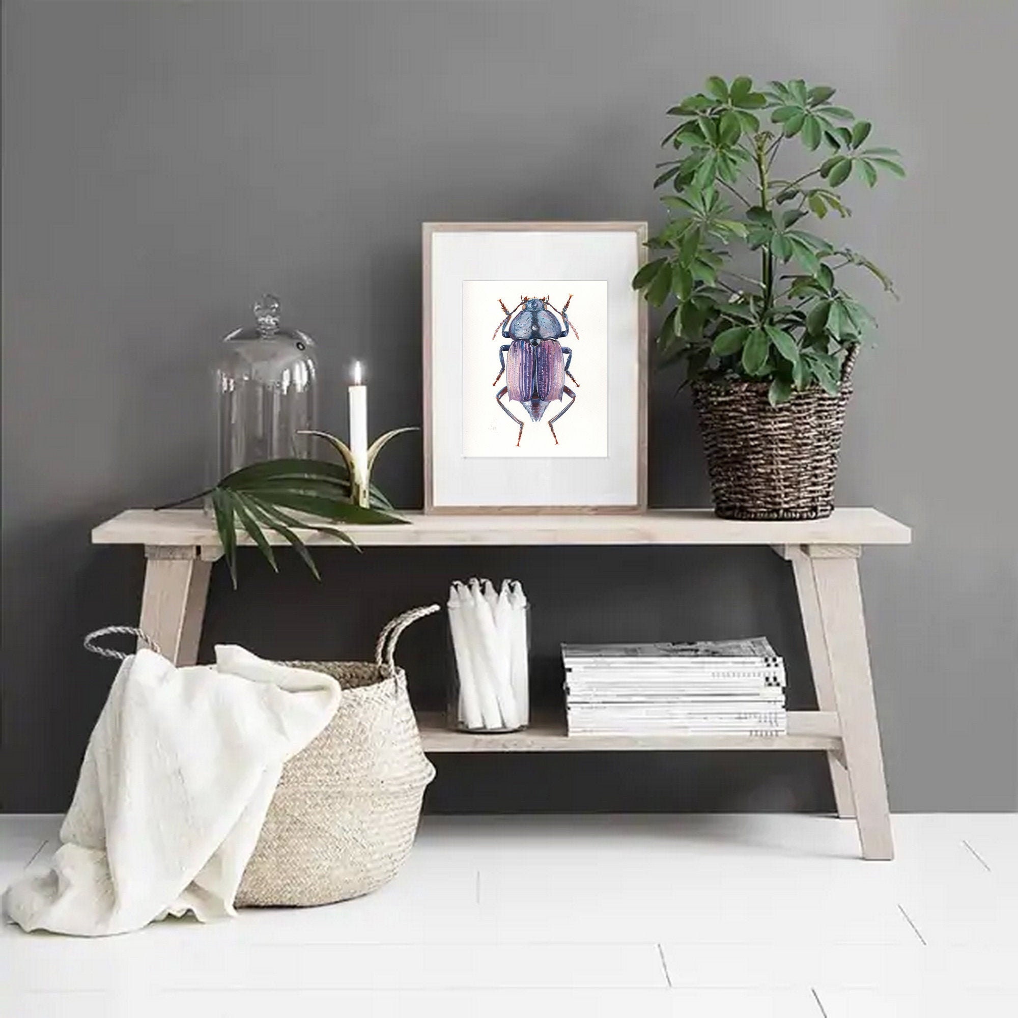 Beetles Wall Decor. Watercolor Print Bug. Insect Wall Decor. - Etsy