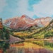 Colorado Landscape. Maroon Bells. Print From an Original Watercolor ...