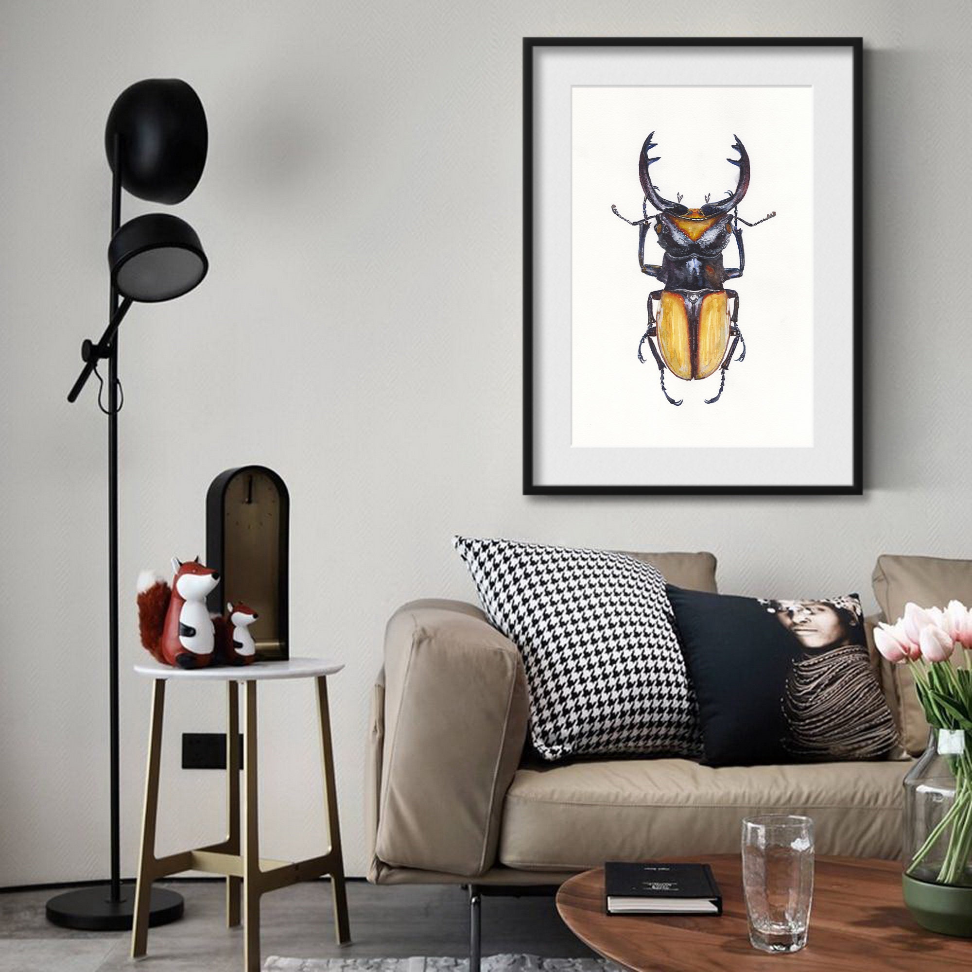 Insect Art Print. Watercolor Bug. Insect Wall Decor. Insect - Etsy