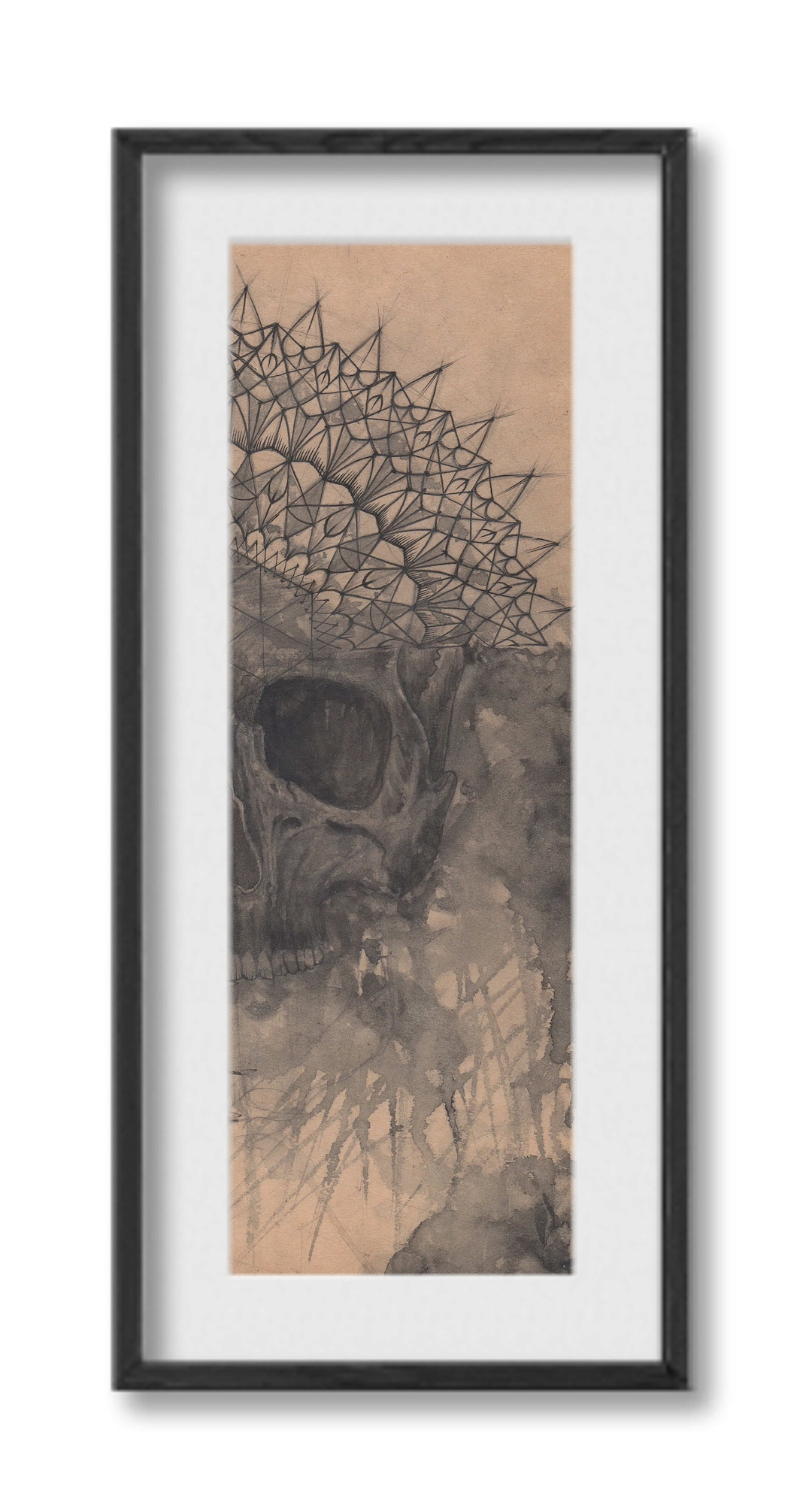 Skull Mandala Art Print. Skull Wall Art. Skull Tattoo. Skull Decor ...