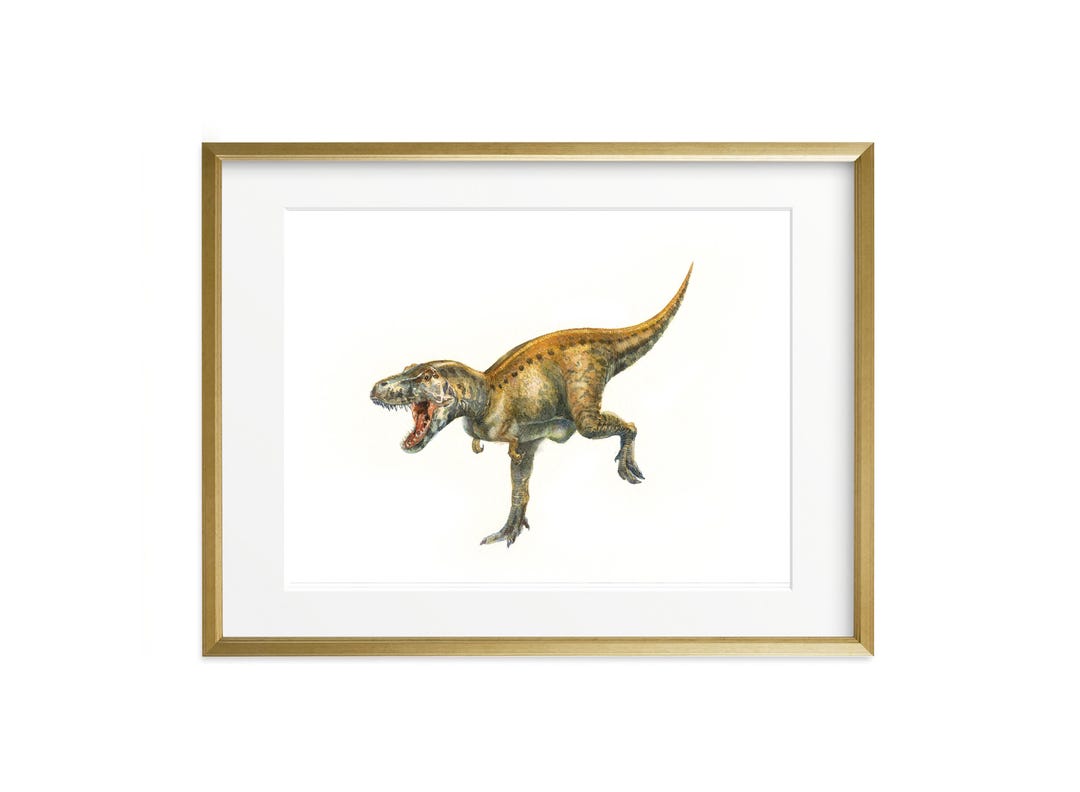 Tyrannosaurus Rex Watercolorall Art Print From Original Painting by OVS ...