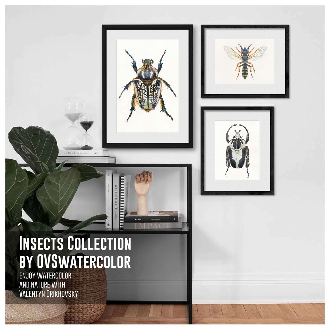 Wasp Art Print. Watercolor Insect. Wasp Wall Decor. Insect - Etsy