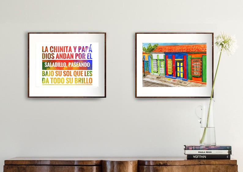 El Saladillo Set 2 Zulia Maracaibo Acuarela Gaitas La Chinita Cuadros ...