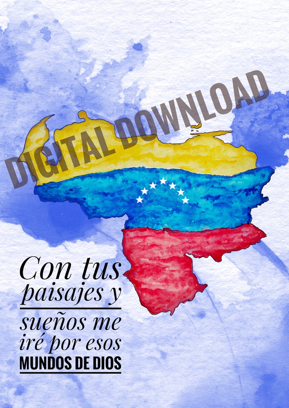 Mapa De Venezuela Cuadro Set Printable Cuadro Guacamaya Tropical ...