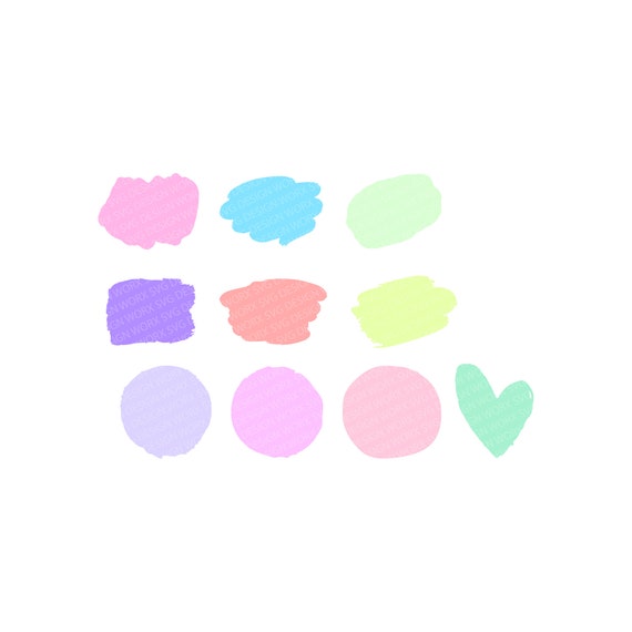 Paint Brush Stroke SVG Bundle Keychain Patterns SVG Cut - Etsy