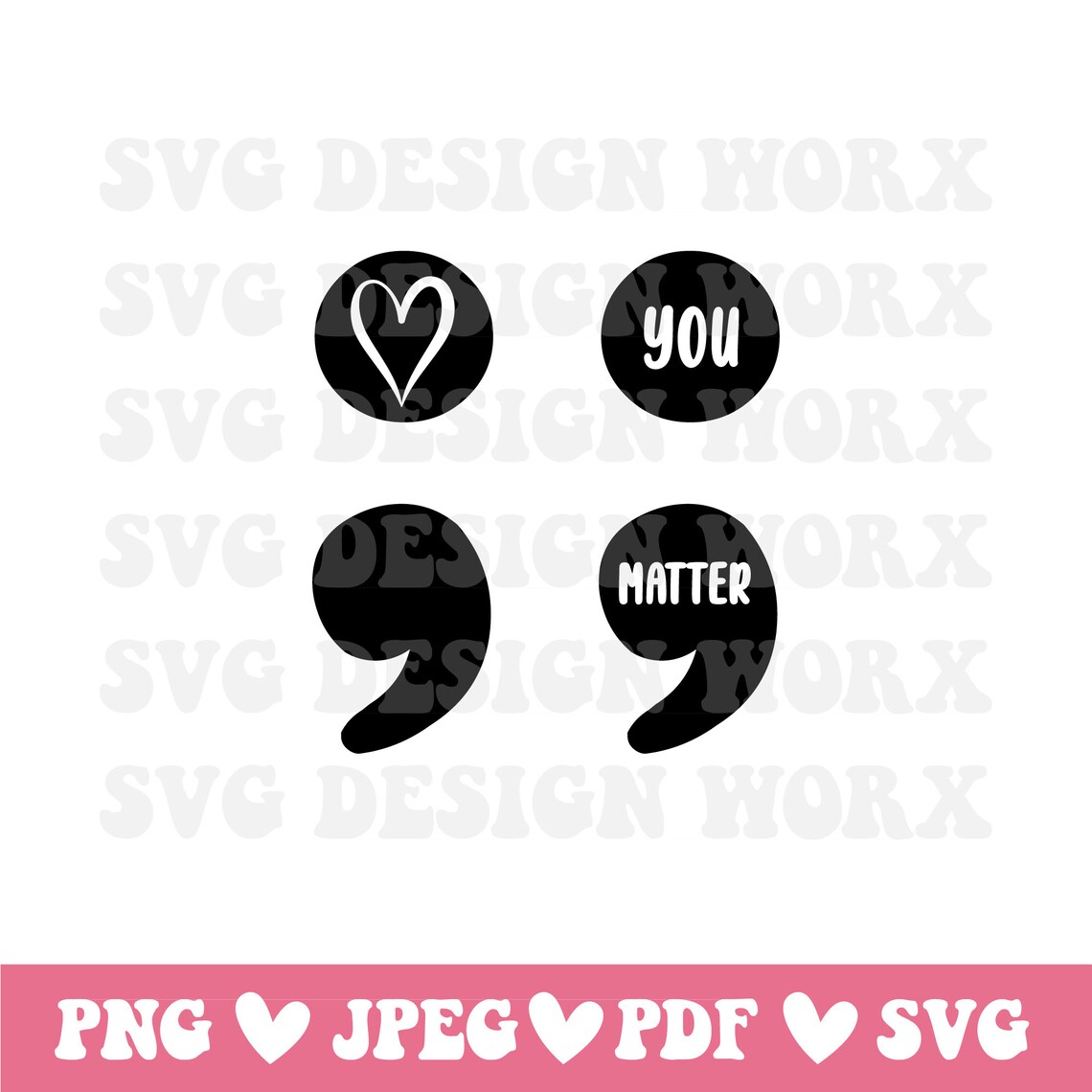 Mental Health Semicolon Sublimation SVG, You Matter PNG, Suicide ...