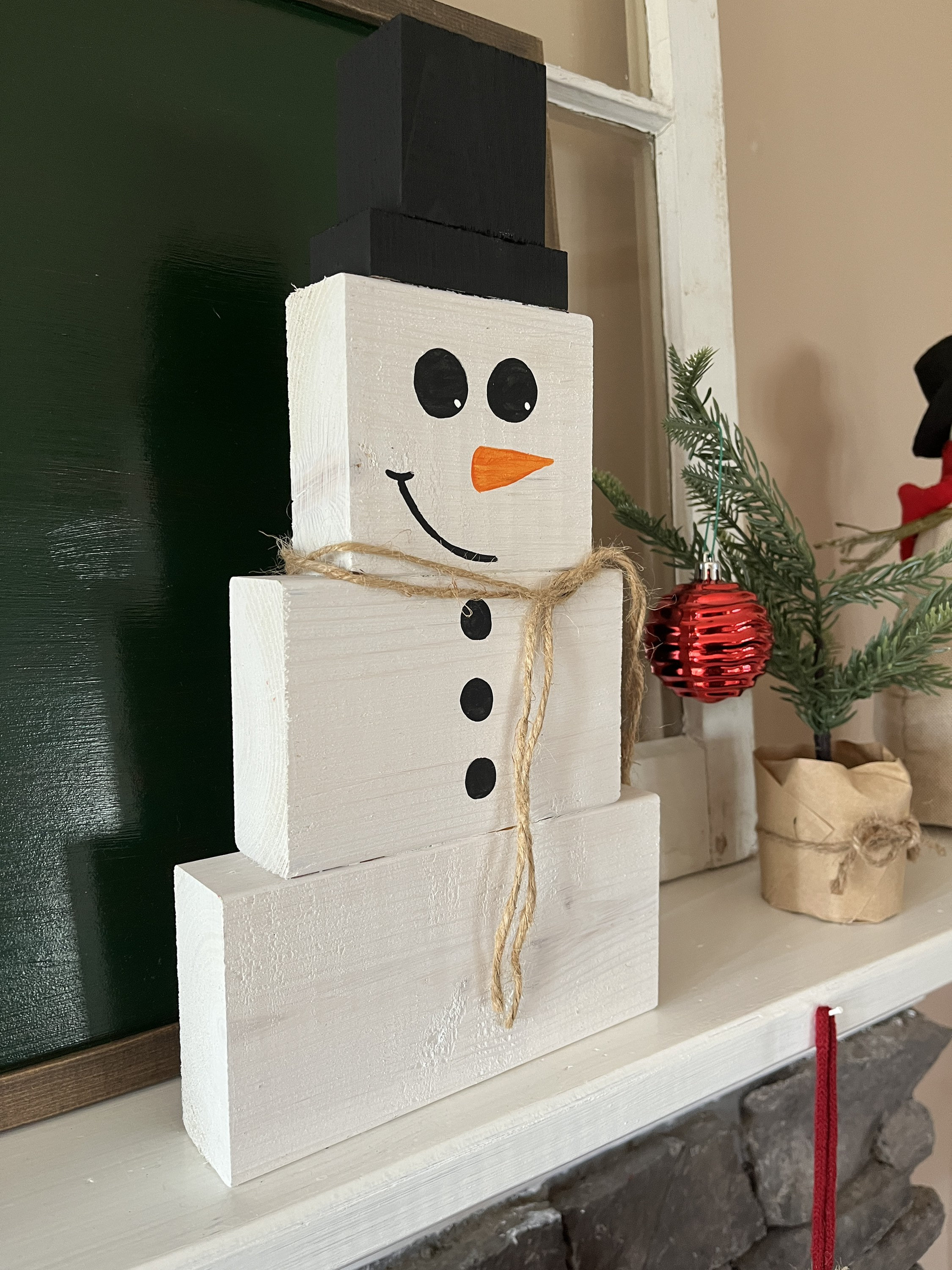 Rustic Snowman, Wood Snowman, Farmhouse Snowman - Etsy