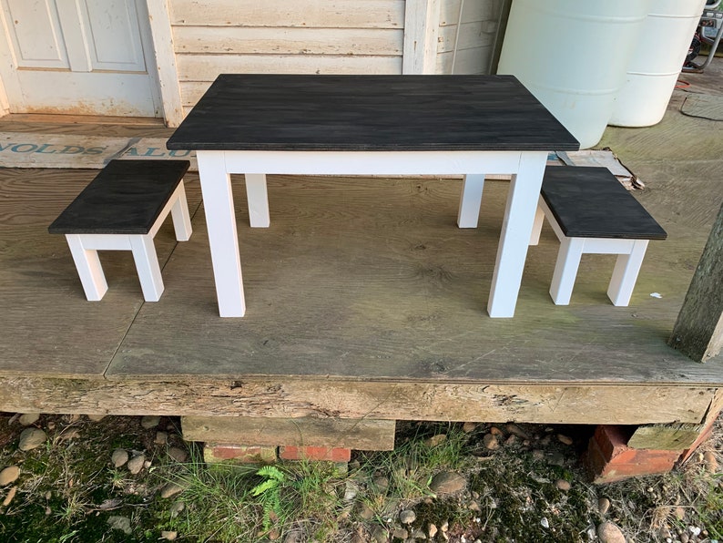 Kids Farmhouse Table Kids Craft Table - Etsy