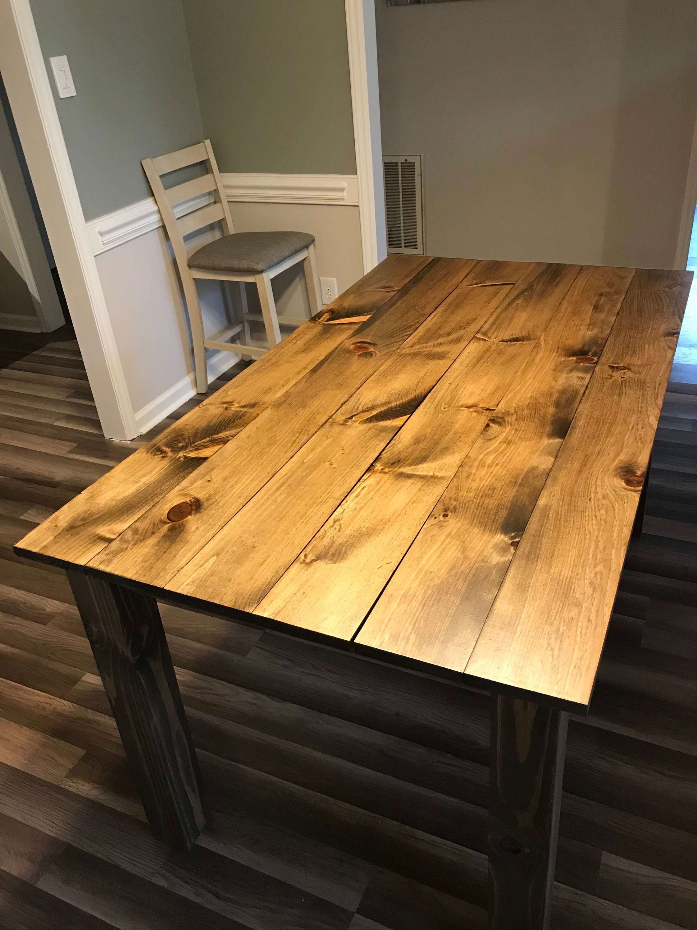 Farmhouse Dining Table, Rustic Farmhouse Table, Custom Made - Etsy