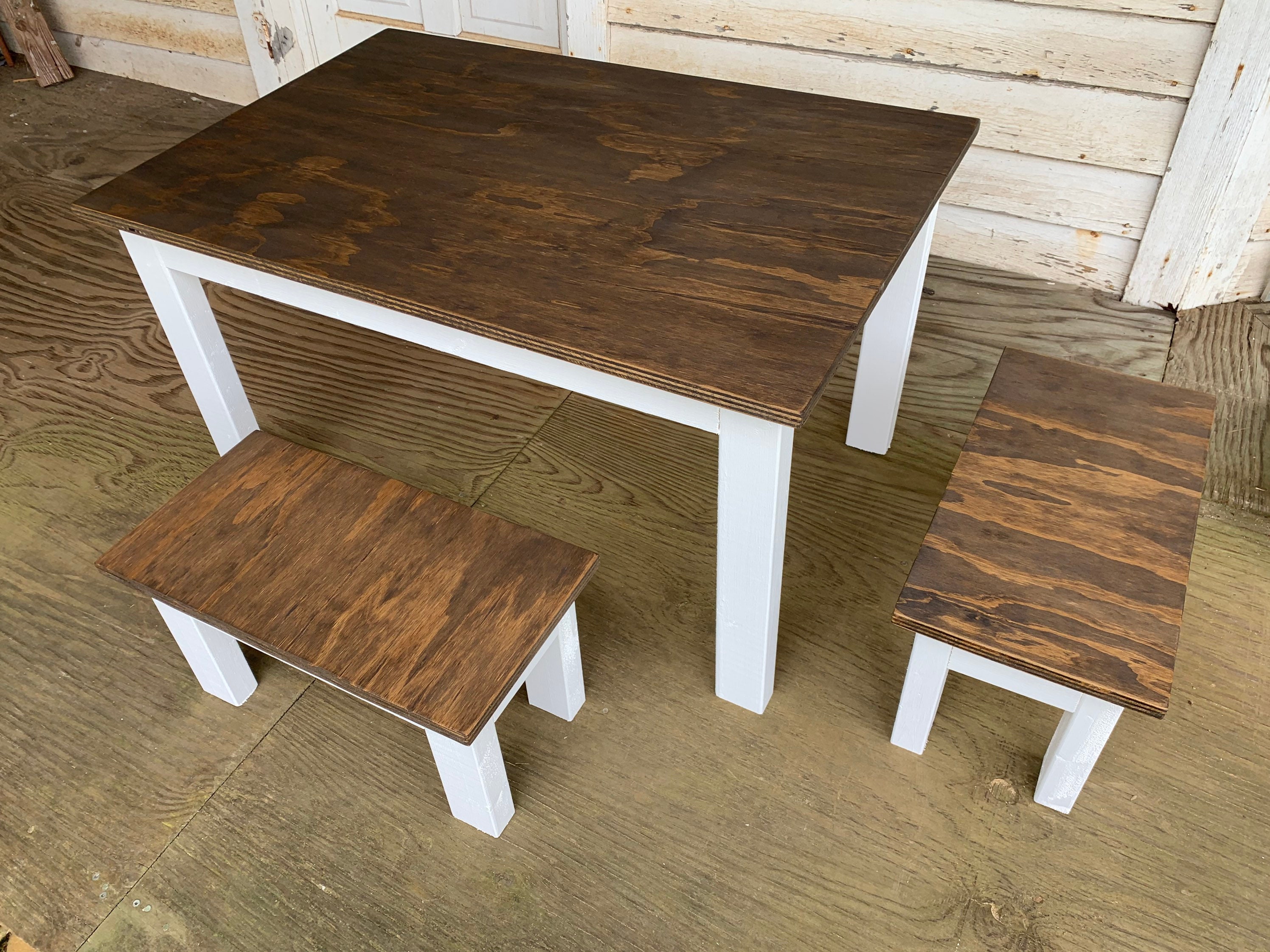 Kids Farmhouse Table Kids Craft Table - Etsy