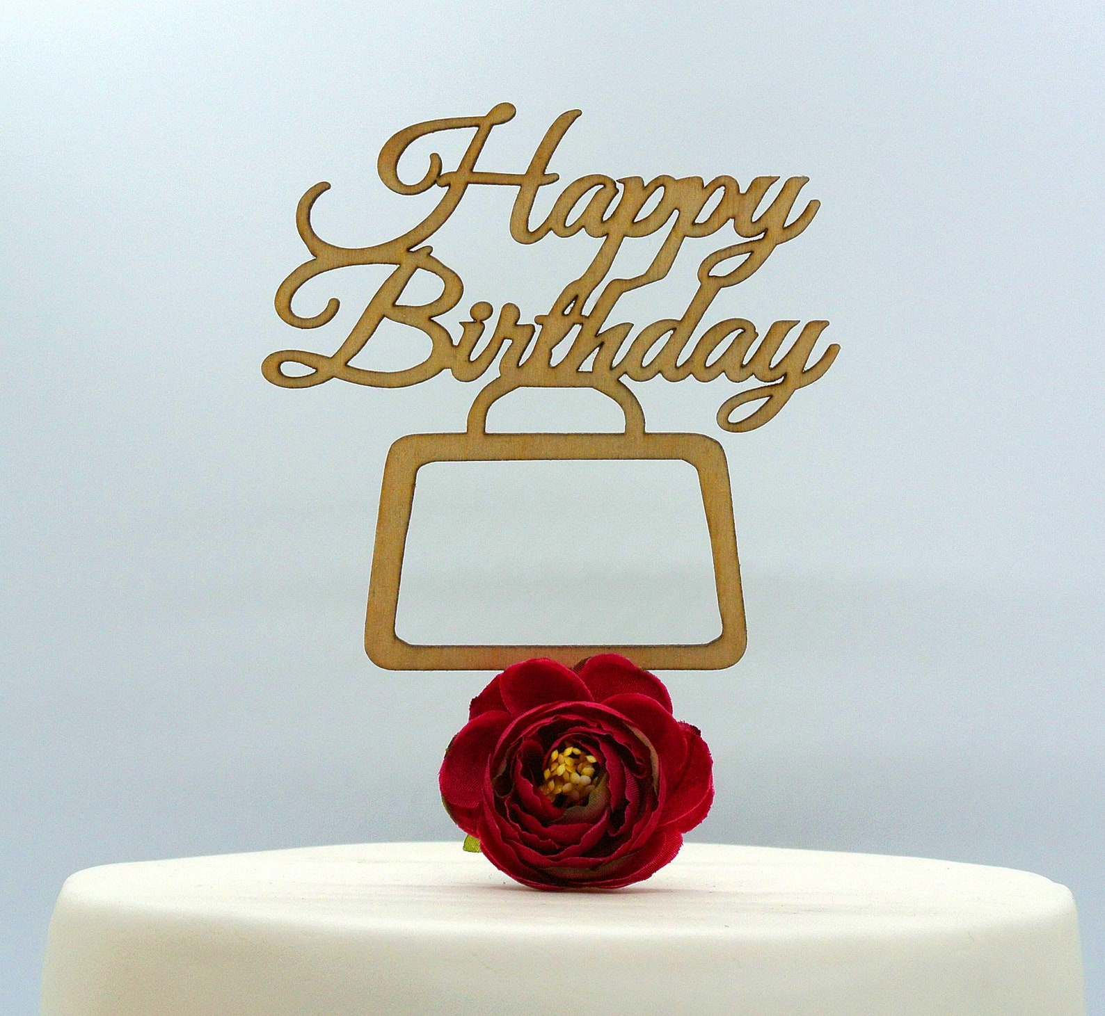Happy Birthday Handbag Cake Topper Birthday Celebration Cake - Etsy